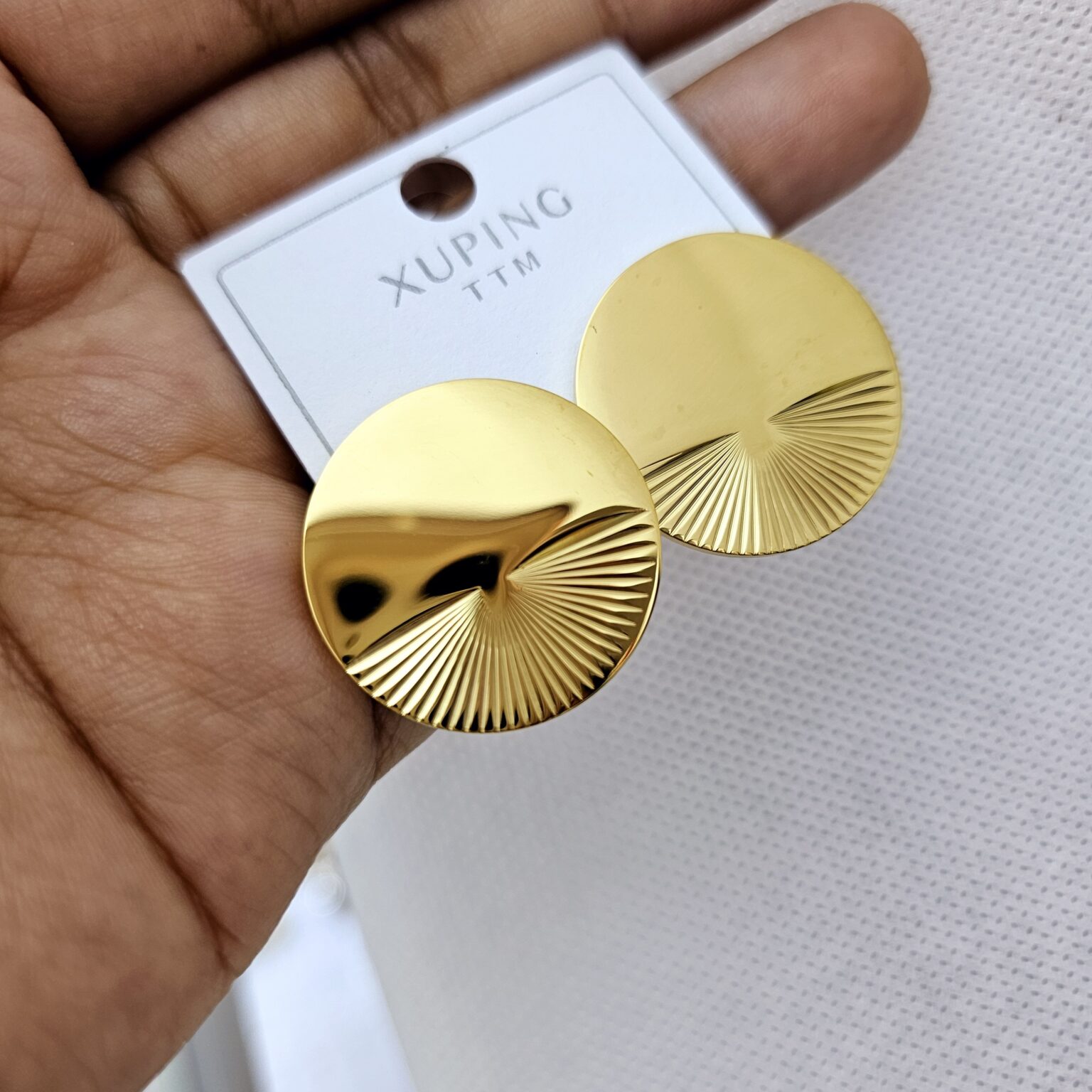 arete circular xuping TTM dorado – Tienda YuYi